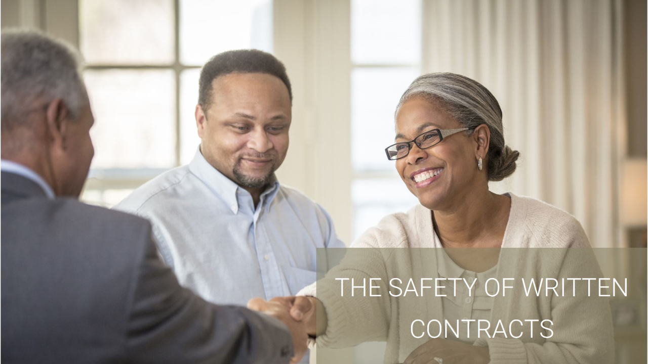 A Written Contract: Key Elements to Consider